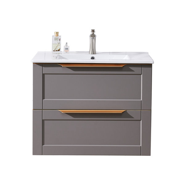 Mercer41 Ensemble de meuble-lavabo mural simple 30 po Libarid - Wayfair Canada